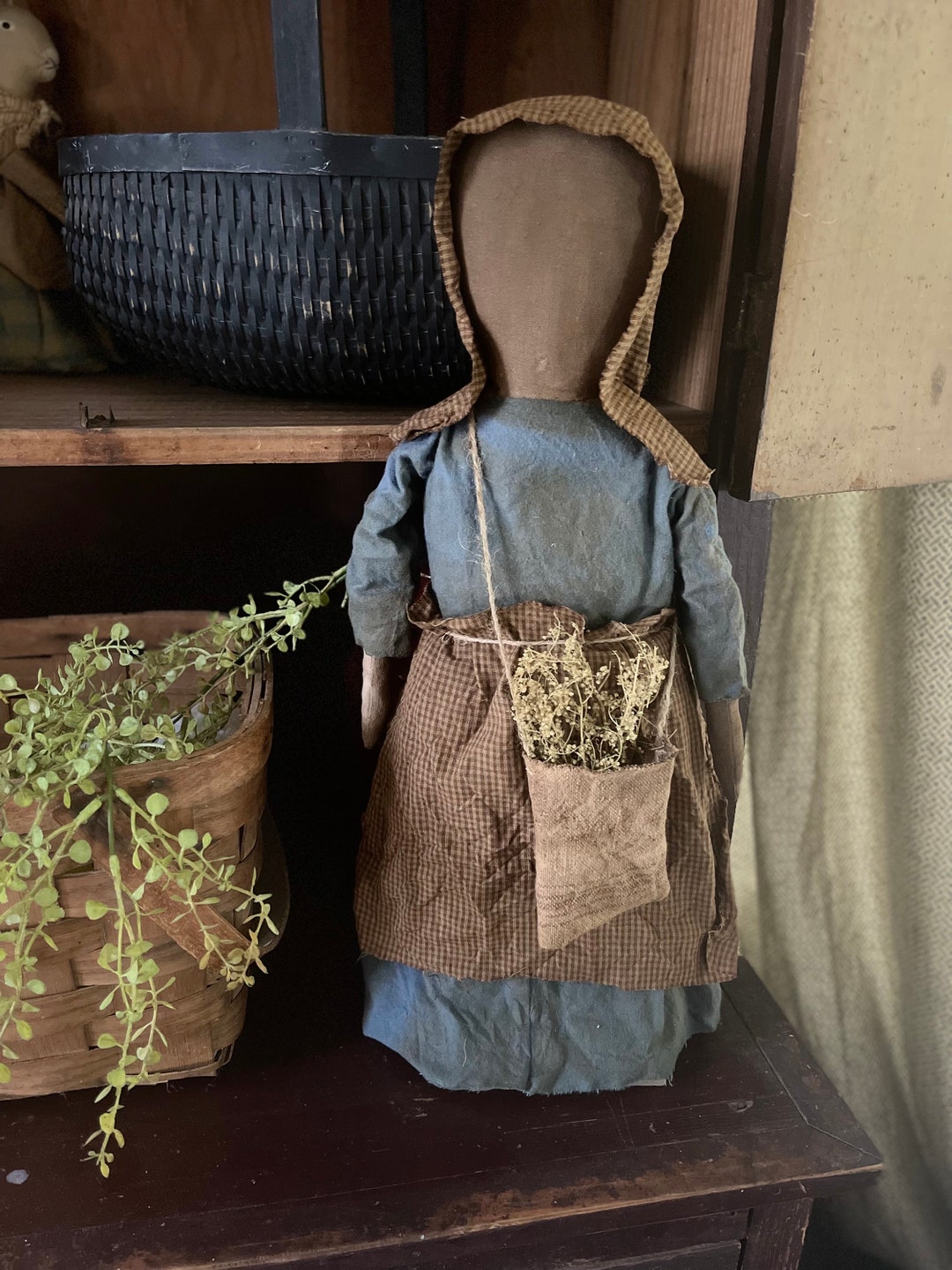 Primitive Prairie Doll - Etsy