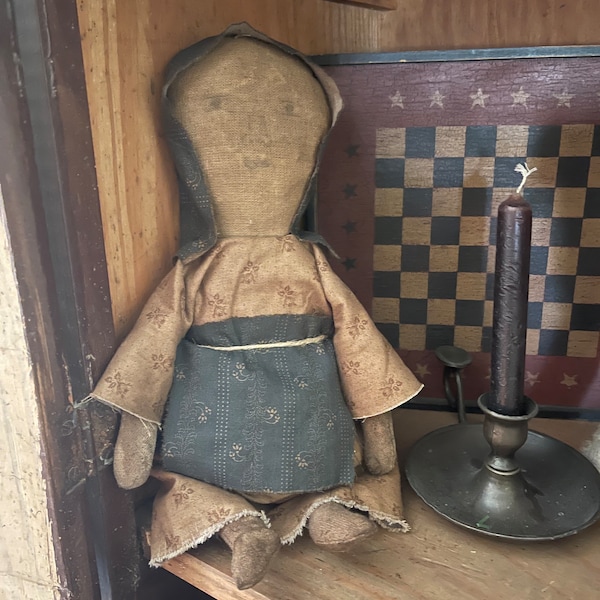 Primitive Rag Doll - Etsy
