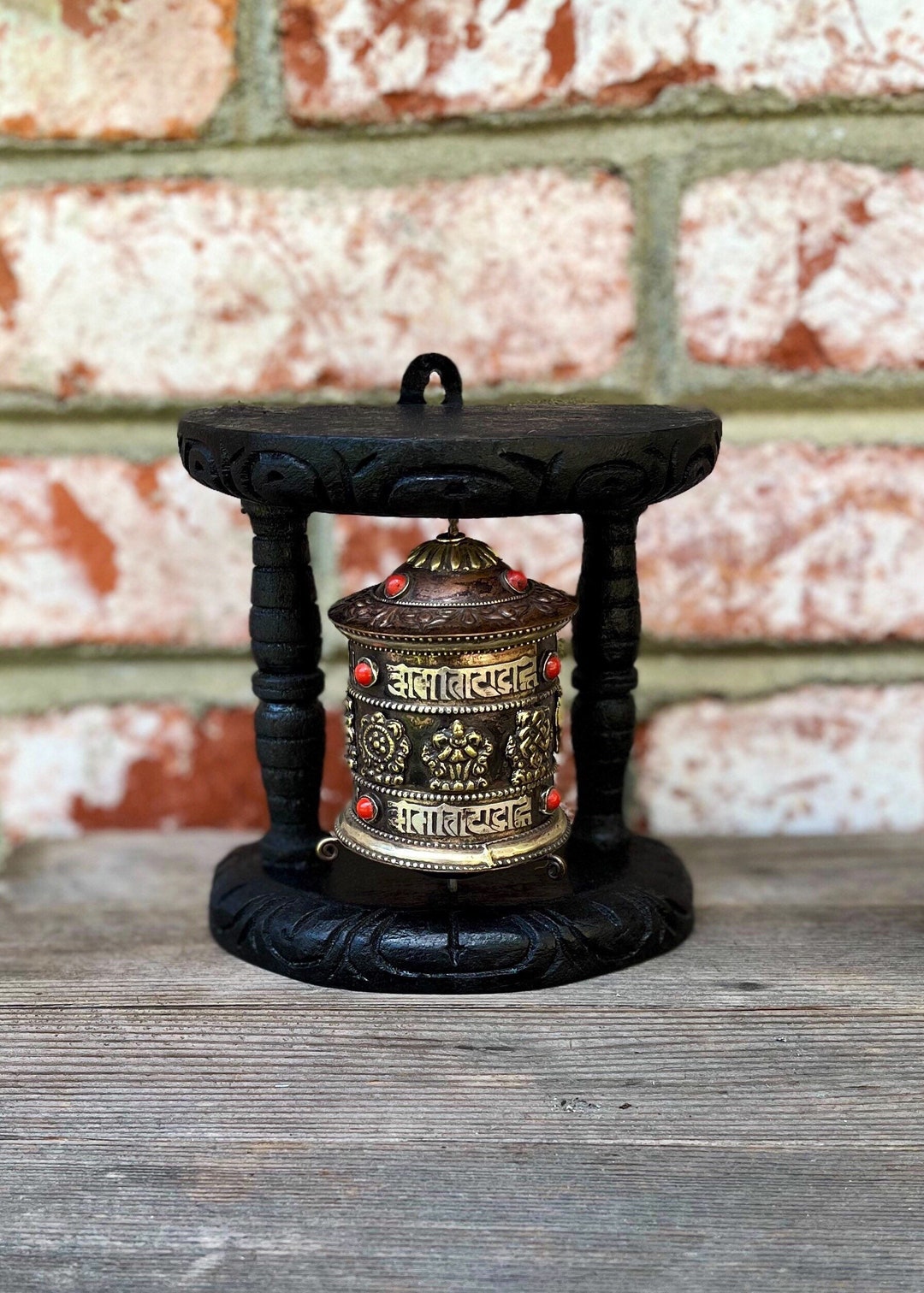 Handmade Spinning Prayer Wheel - Etsy