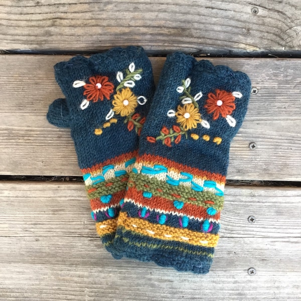 Embroidered Gloves - Etsy