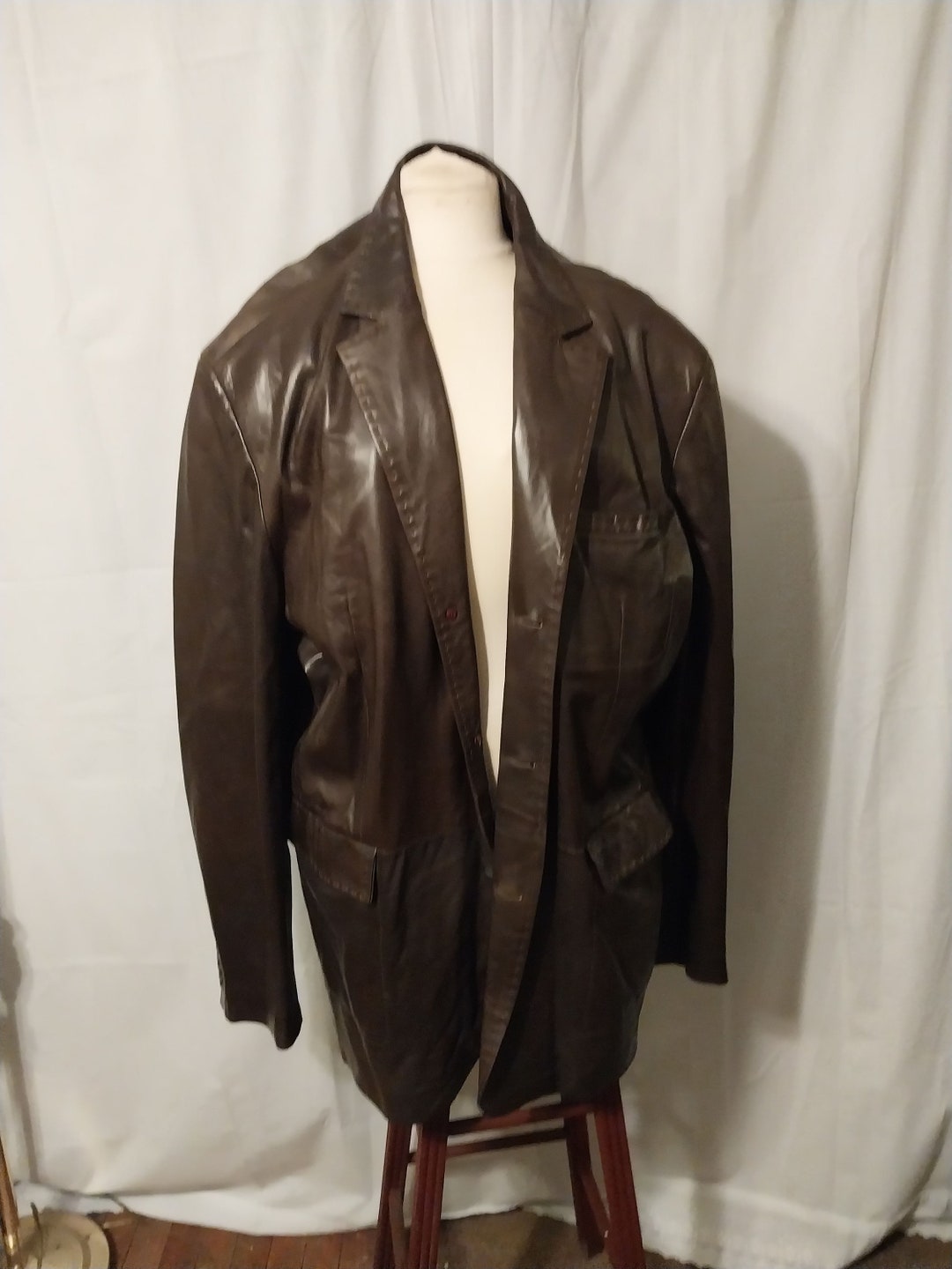 Jacqueline Ferrar Women's Vintage Long Leather Coat Size Medium - Etsy
