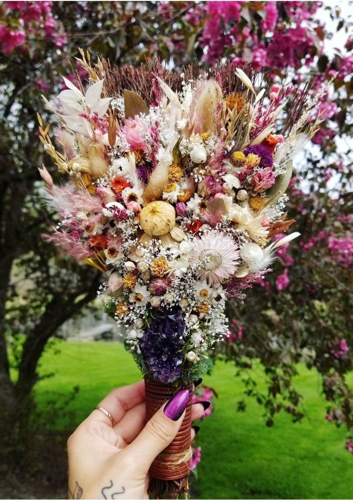 Witch Broom. Floral Broom. Altar Broom. Witch Besom. Floral Besom ...