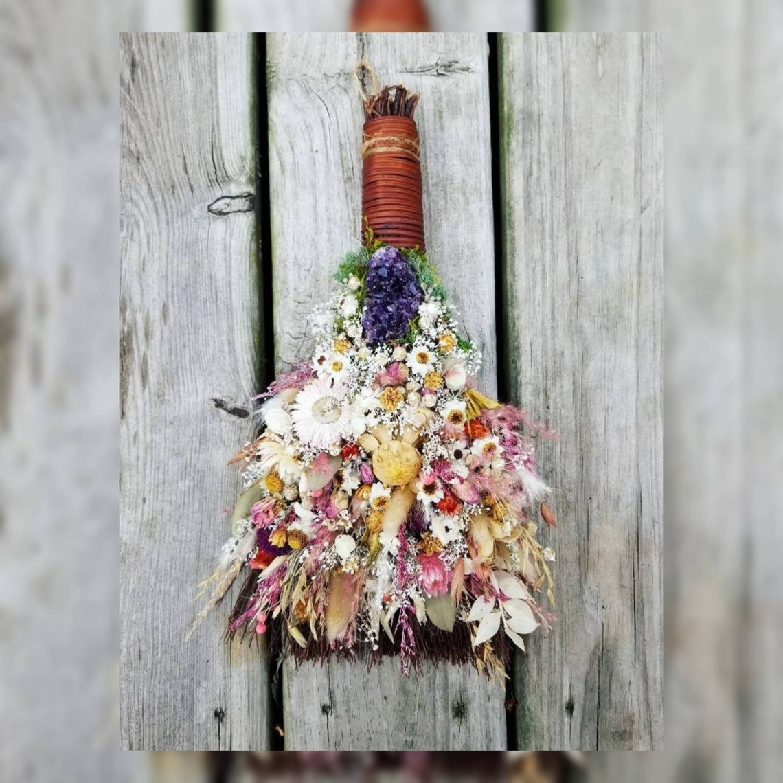 Witch Broom. Floral Broom. Altar Broom. Witch Besom. Floral - Etsy