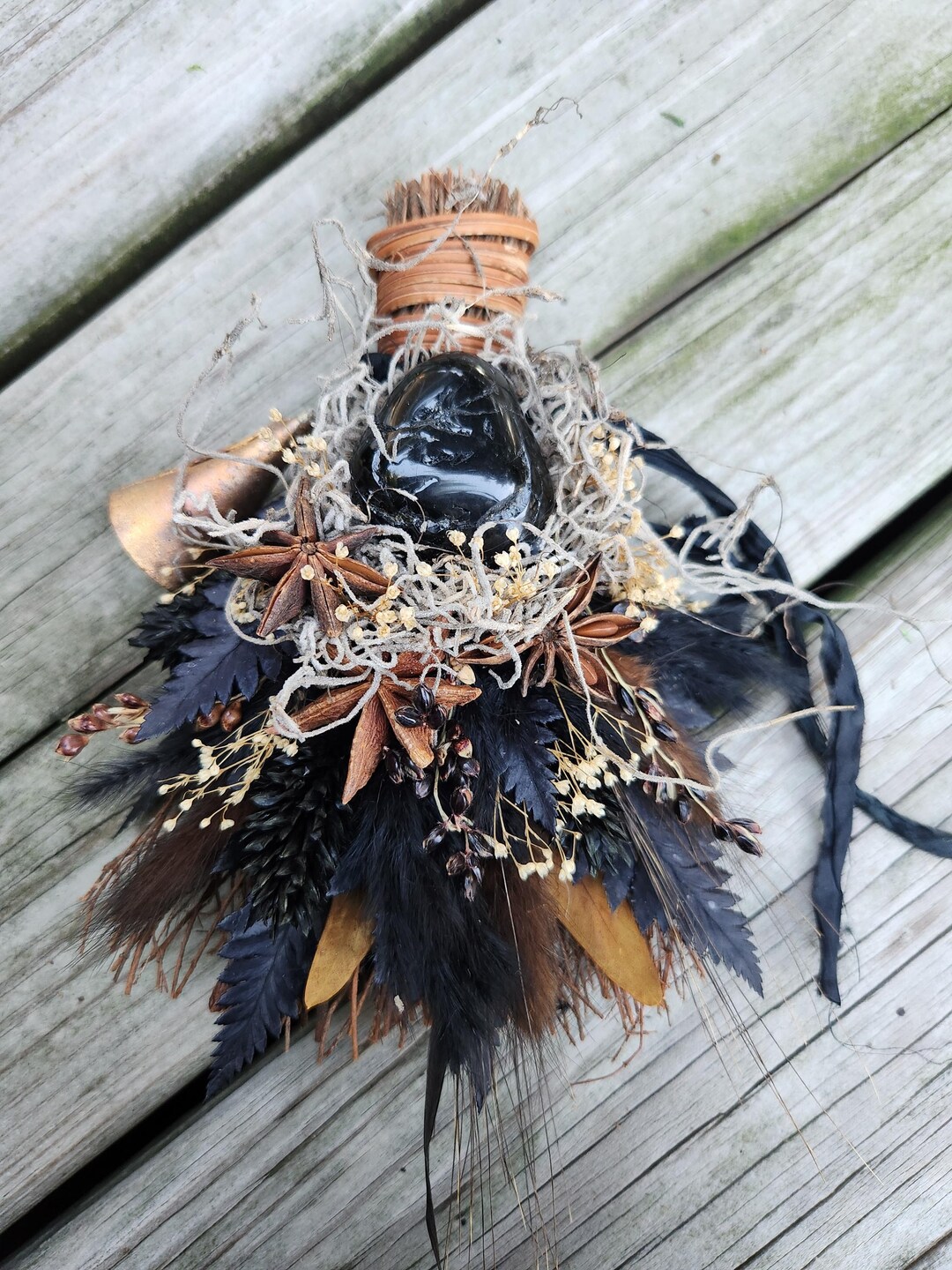Witch Broom. Floral Broom. Altar Broom Witch Besom. Floral Besom. Dried ...