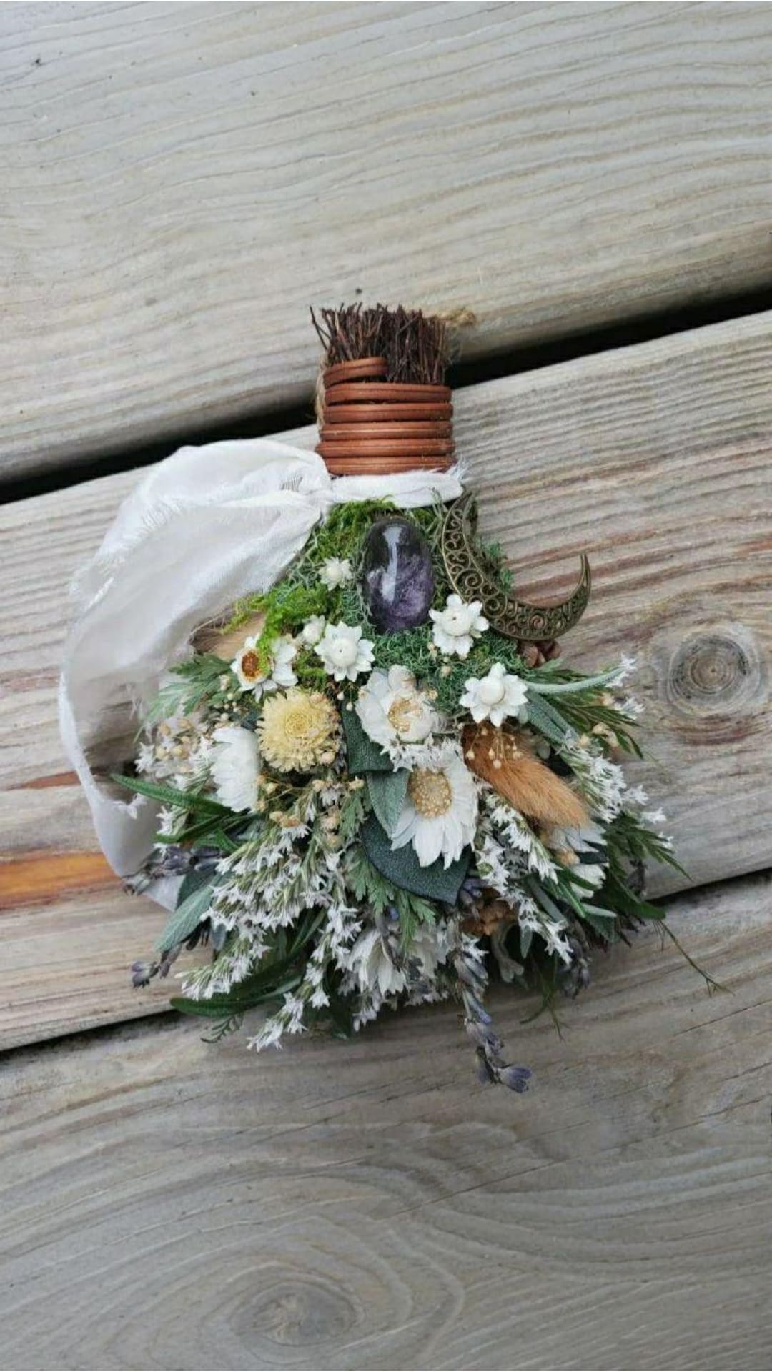 Witch Broom. Floral Broom. Altar Broom Witch Besom. Energy Clearing ...