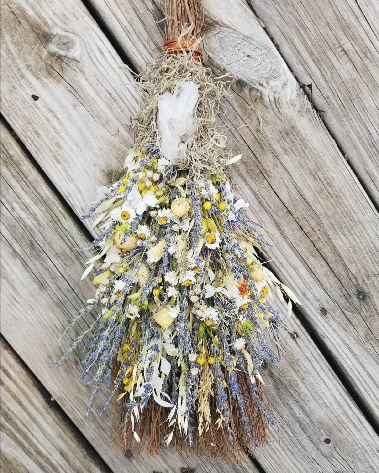 Witch Broom. Floral Broom. Altar Broom Witch Besom. Floral - Etsy