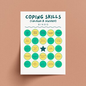Coping Skills Bingo - 4 Printable Therapy Games for Kids and Teens - Etsy