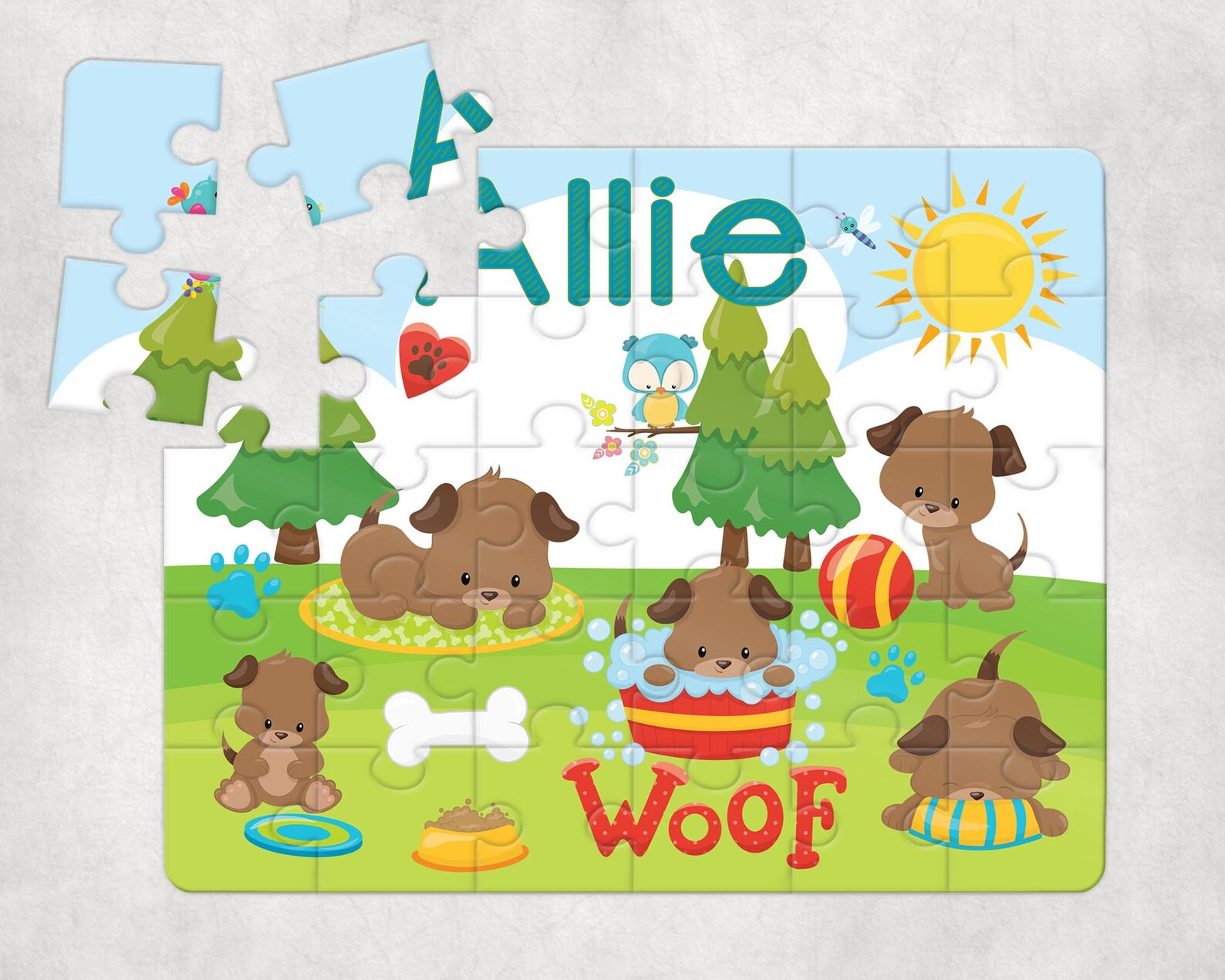 Puzzle, Kids Puzzle, Dog Puzzle, Dogs, Custom Puzzle, Personalized ...