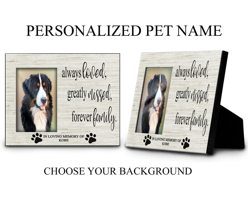 In Memory of Pet Pet Memorial Remembrance Pet Deceased Pet - Etsy
