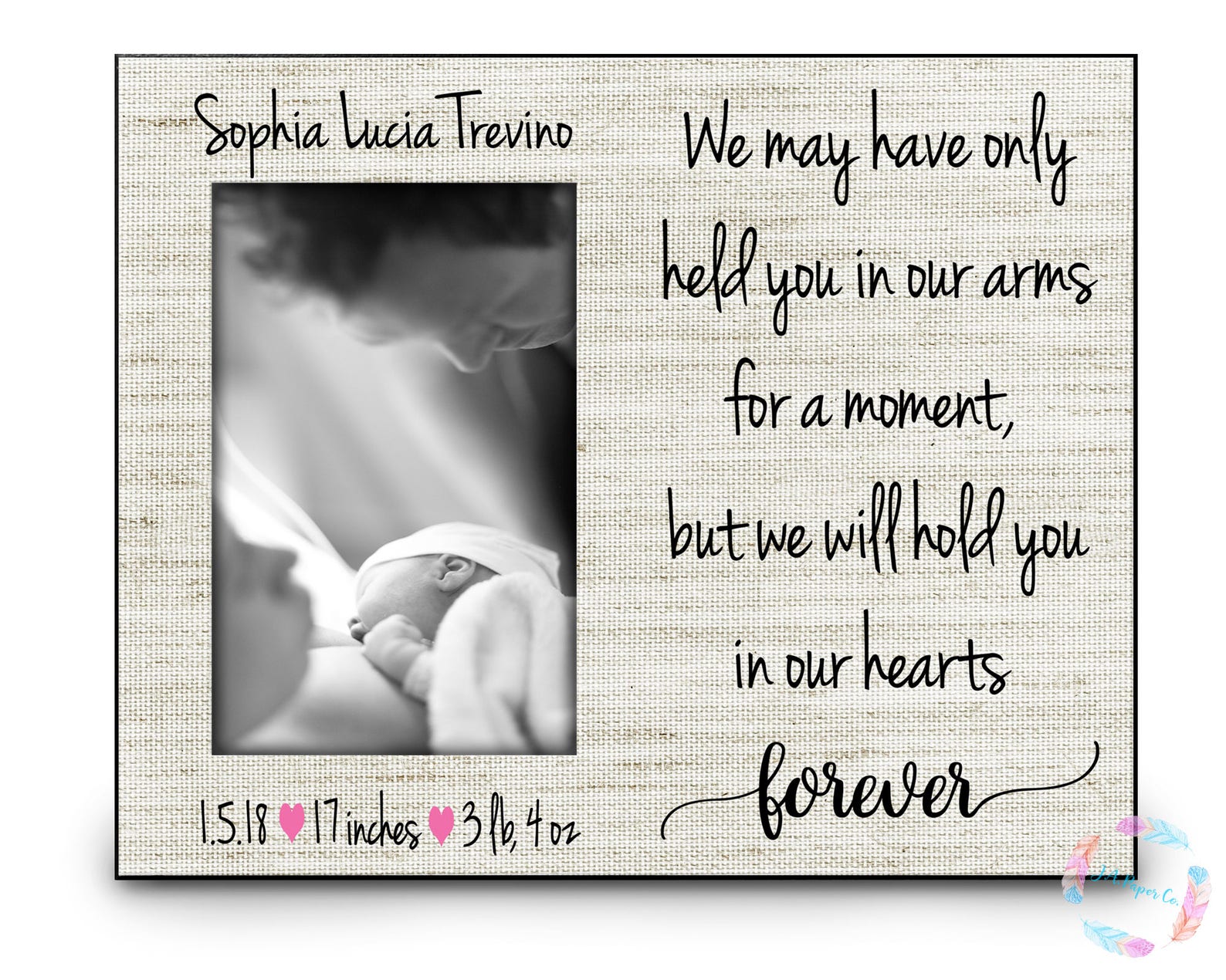 Baby Memorial Gift, Deceased Baby Keepsake, Remembrance Baby, Deceased ...