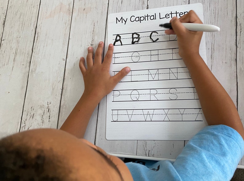 Reusable Name Writing Board Trace Name Pre-k Learning - Etsy