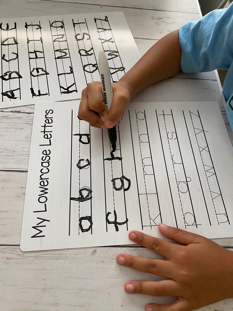 Reusable Name Writing Board Trace Name Pre-k Learning - Etsy
