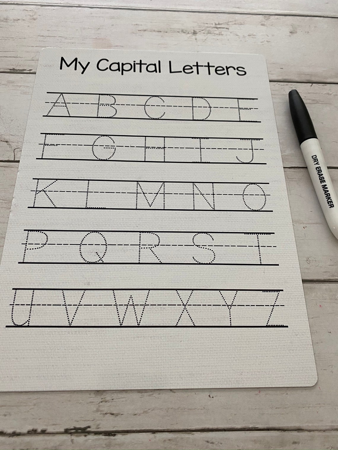 Reusable Name Writing Board Trace Name Pre-k Learning - Etsy