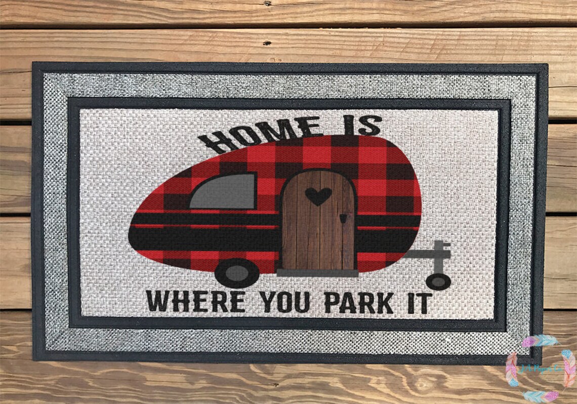Camper Door Mat, Custom Door Mat, Personalized Door Mat, Camping Mat ...