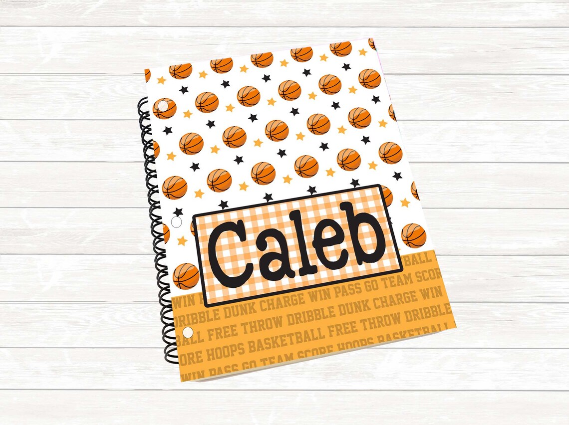 Basketball Notebook Personalized Notebook Spiral Notebook - Etsy