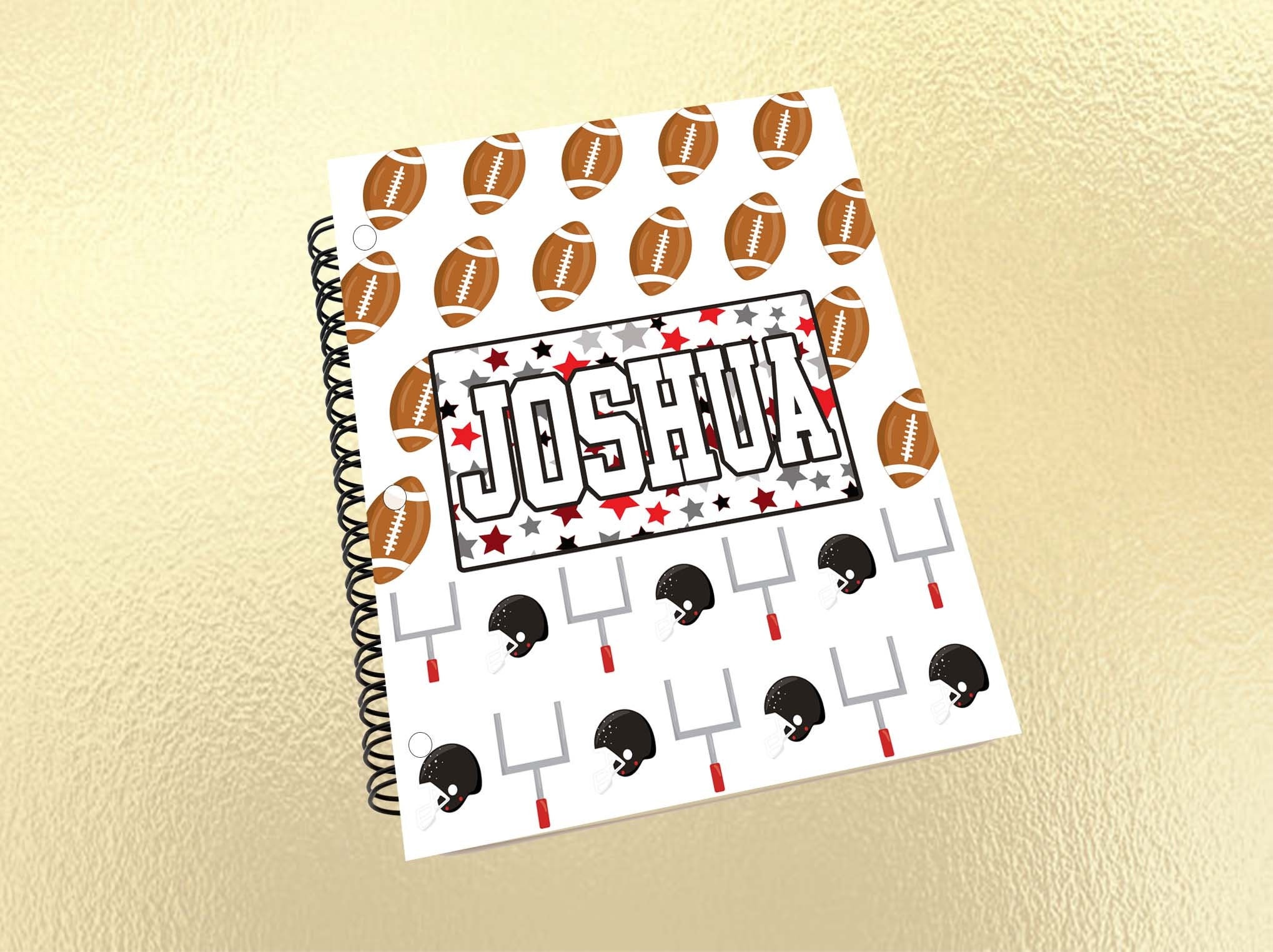 Football Notebook Personalized Notebook Spiral Notebook | Etsy