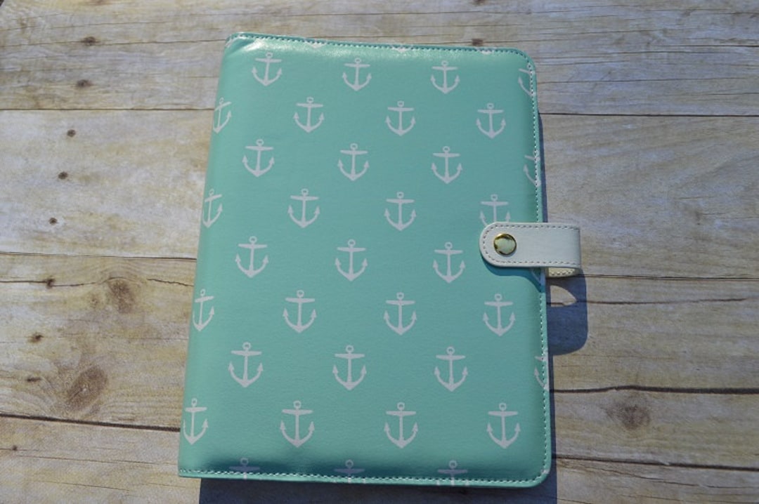 A5 Planner Binder, A5 Planner, Anchor Planner, Nautical Print Planner ...