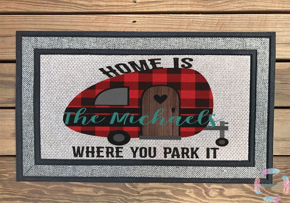 Camper Door Mat Custom Door Mat Personalized Door Mat - Etsy