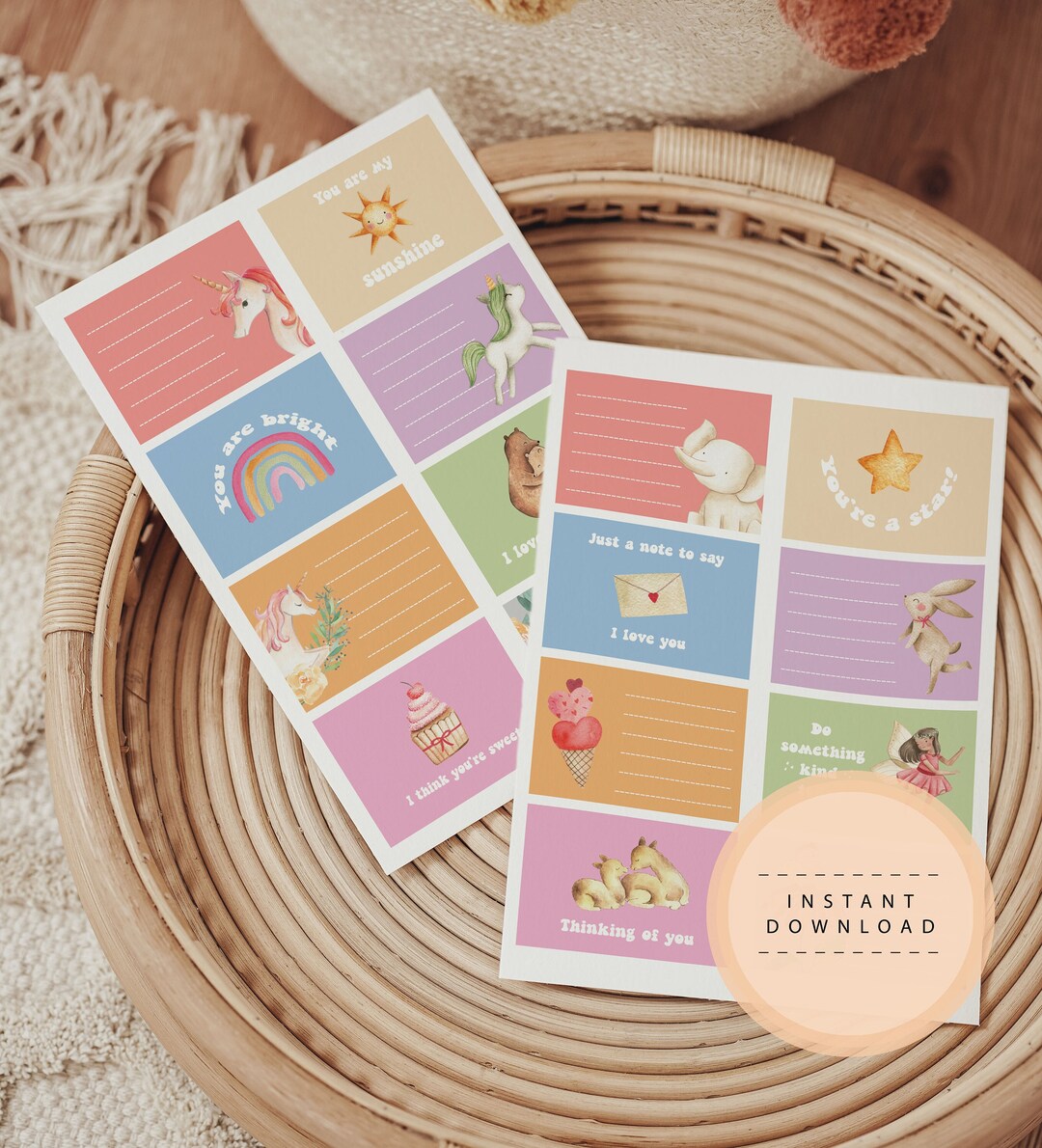 Lunchbox Notes for School Lunch, Kids School Lunch Cards, Kids ...