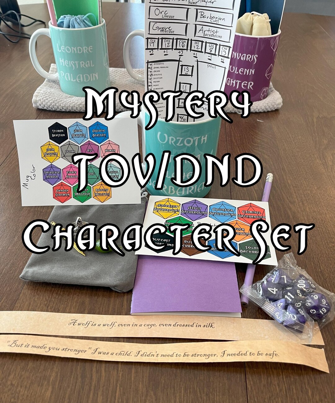 Random Tales of the Valiant/ Dungeons and Dragons Mystery Character Set ...