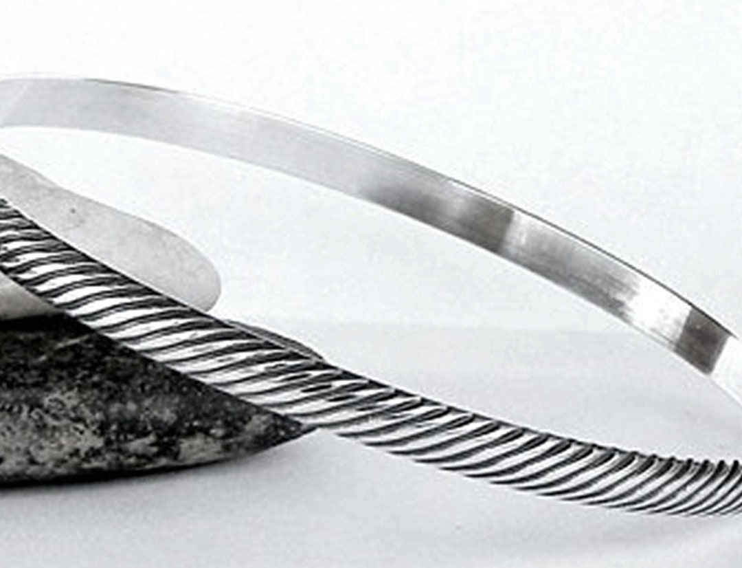 Sterling Bangle Bracelet, Solid Silver Bangle, Silver Bohemian Jewelry ...