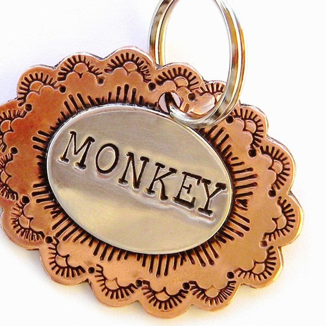 Med-large Western Dog Tag, Concho Dog Tag, Southwest ID Tag, Pet Tags ...