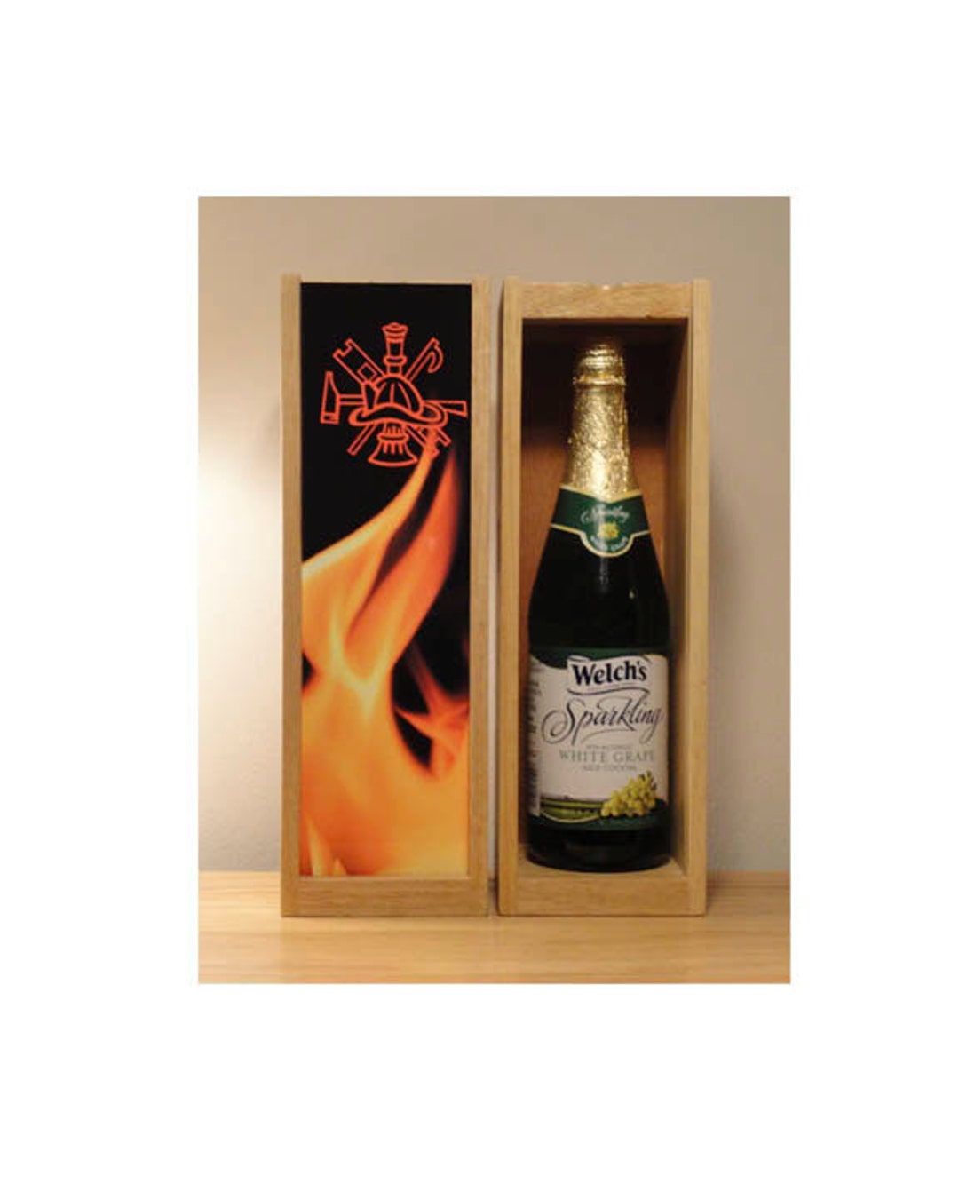Wine Box, FIREFIGHTER Custom Wine Box, Add a NAME, or Add a Photo ...