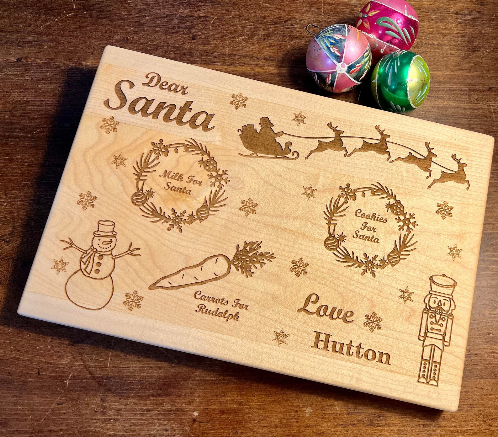 Dear Santa Cookie Tray Christmas Eve Santa Tray - Etsy