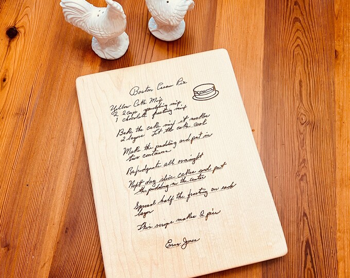GRANDMOTHERS HANDWRITTEN RECIPE Engraved Recipe Personalized Recipe - Etsy