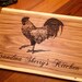 RUSTIC ROOSTER Engraved Cutting Board Rooster Cutting Board - Etsy