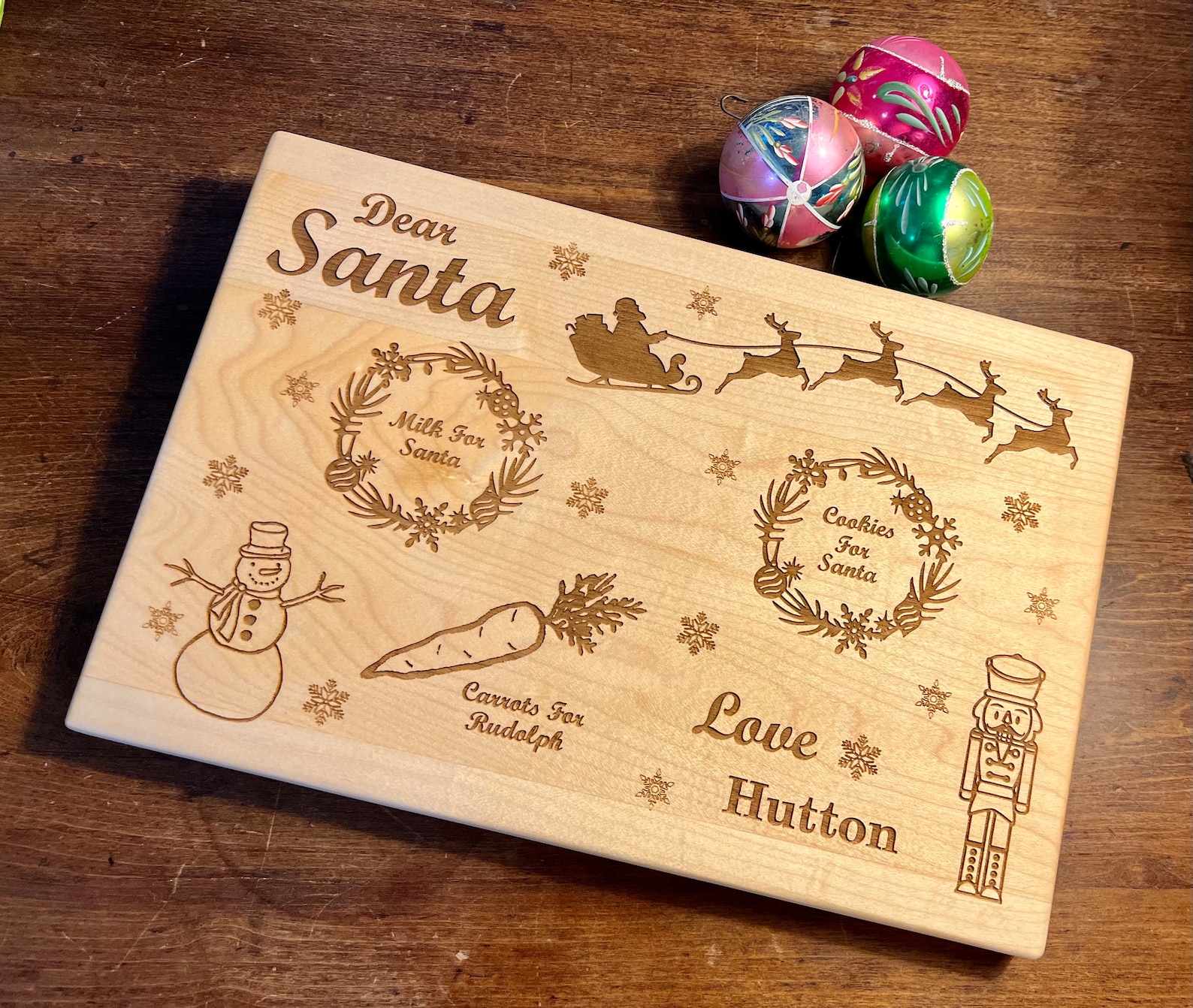 Dear Santa Cookie Tray Christmas Eve Santa Tray - Etsy