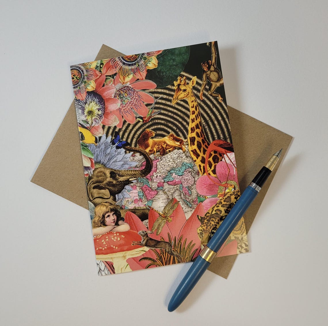 Animal Planet by Sue Churchill Art Card, Blank Card, Greeting Card ...