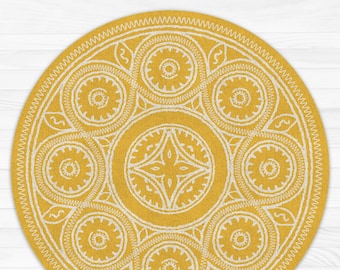 Vinyl Floor Mat Round - Etsy