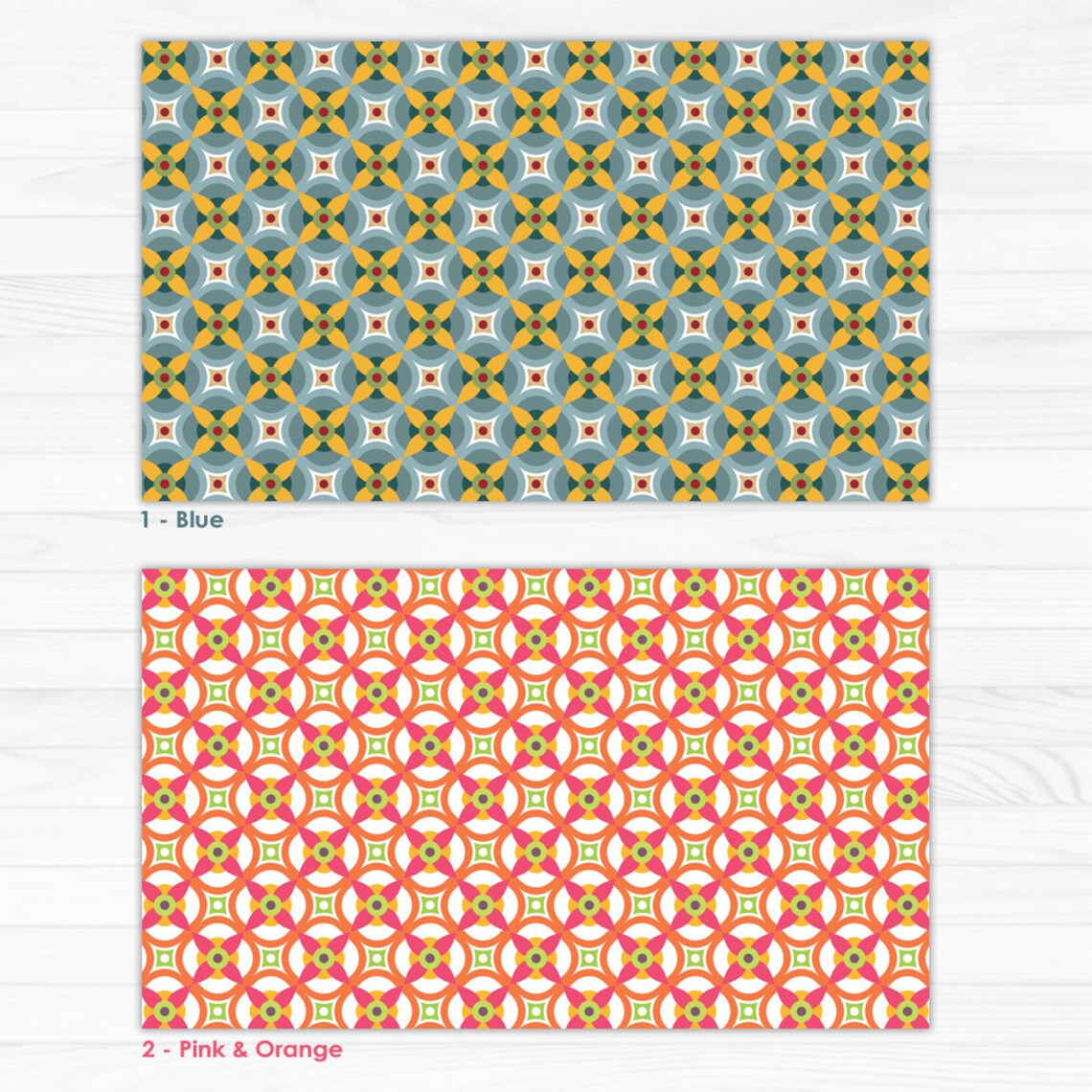 Retro Linoleum Rug, Printed to Order. Multiple Sizes. Linoleum \ Vinyl ...