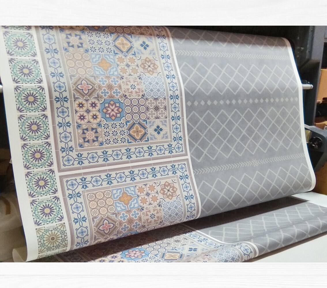 Vinyl Bodenmatte Bereich Teppich Linoleum Teppich bedruckte - Etsy.de