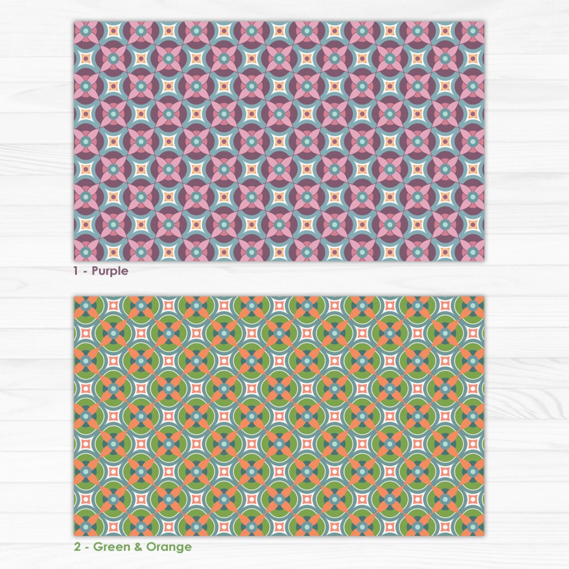 Retro Linoleum Rug, Printed to Order. Multiple Sizes. Linoleum \ Vinyl ...