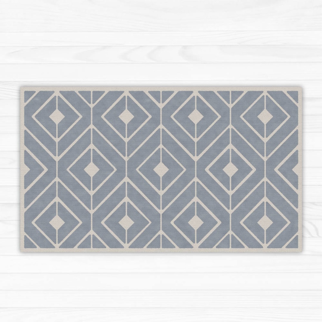 Grey Linoleum Rug \ Vinyl Mat With Modern Geometric Area Rug. Vinyl ...