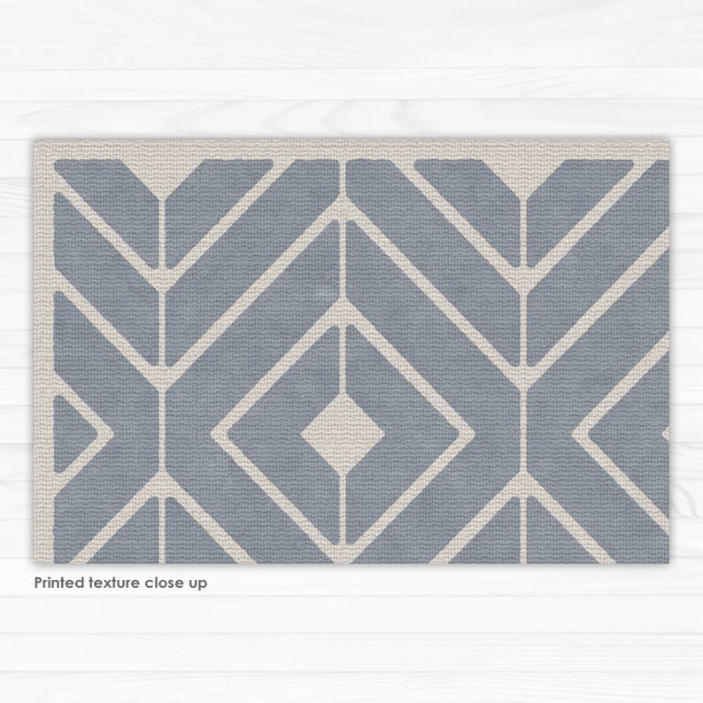Grey Linoleum Rug Vinyl Mat With Modern Geometric Area Rug. - Etsy