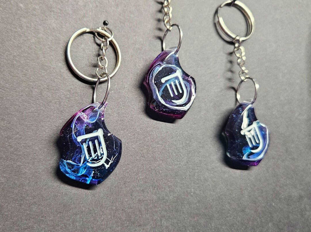 FFXIV Bard Job Stone Nebula Galaxy Resin Keychains - Etsy