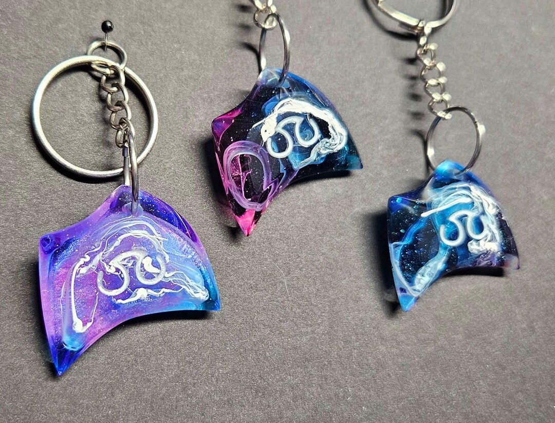 FFXIV Scholar Job Stone Nebula Galaxy Resin Keychains - Etsy