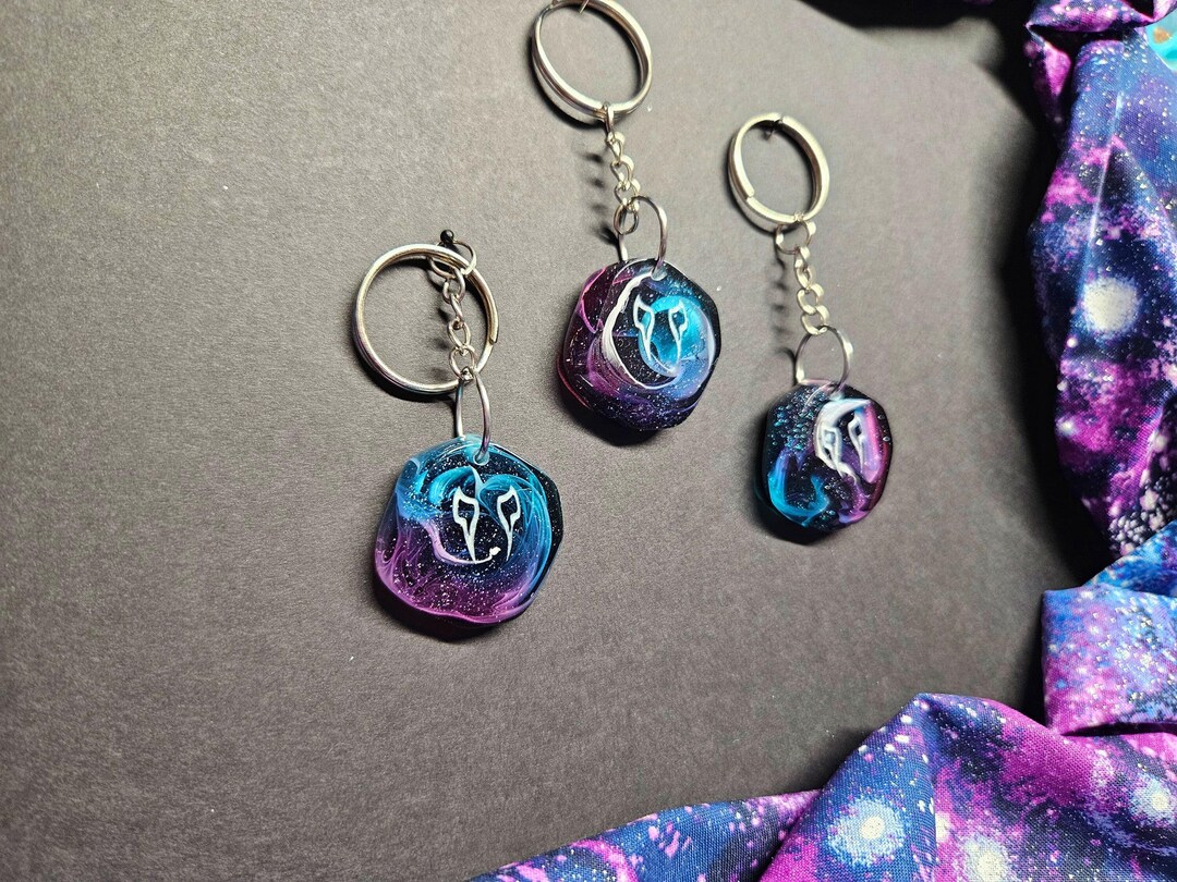 FFXIV Viper Job Stone Nebula Galaxy Resin Keychains - Etsy