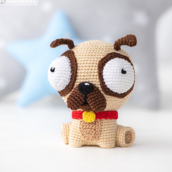 Crochet Pug Pattern - Etsy