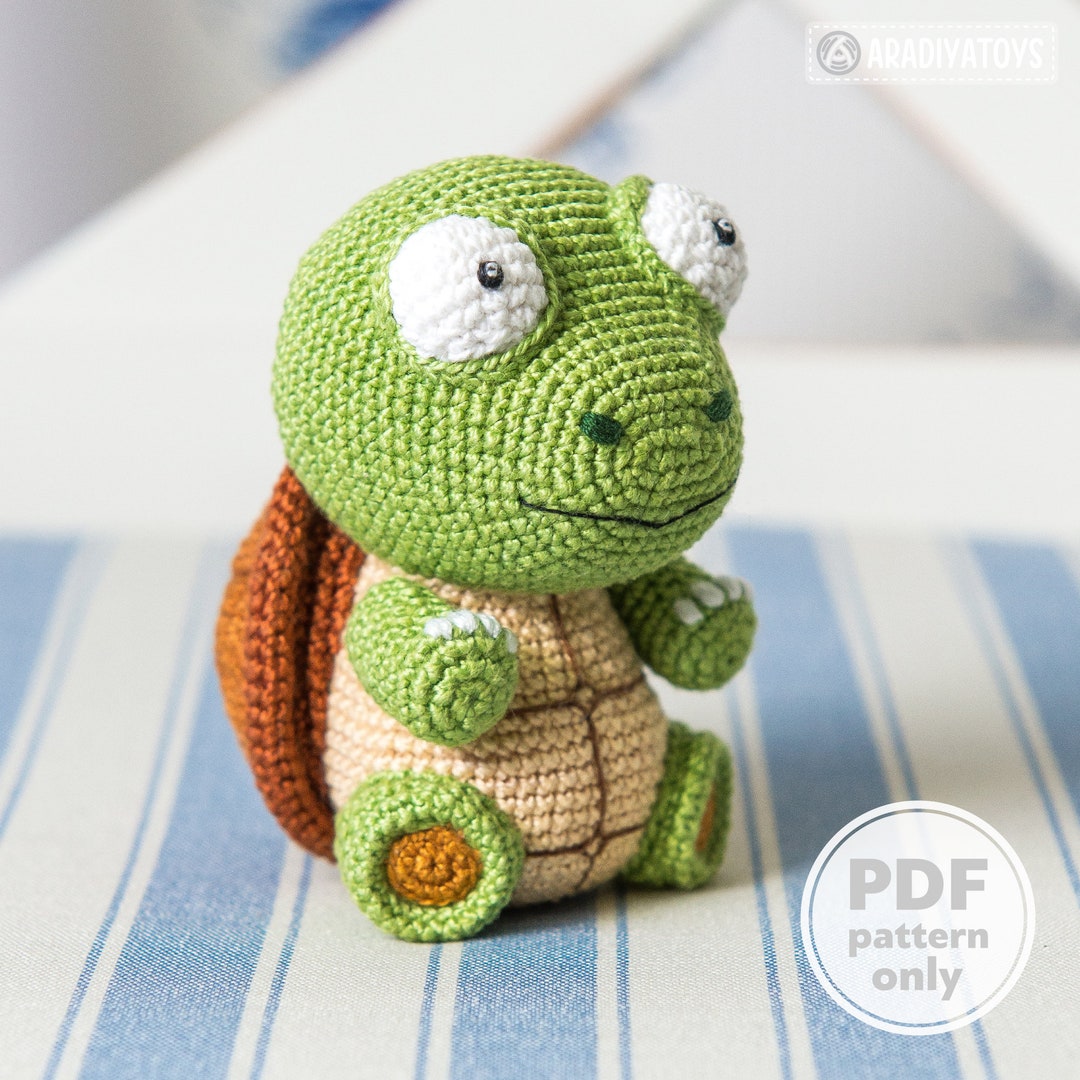 Amigurumi Turtle Crochet Pattern Aradiyatoys Turtle Amigurumi Tutorial ...
