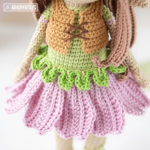 Amigurumi Crochet Doll Pattern LUNA With Kawaii Sprout by Aradiyatoys ...