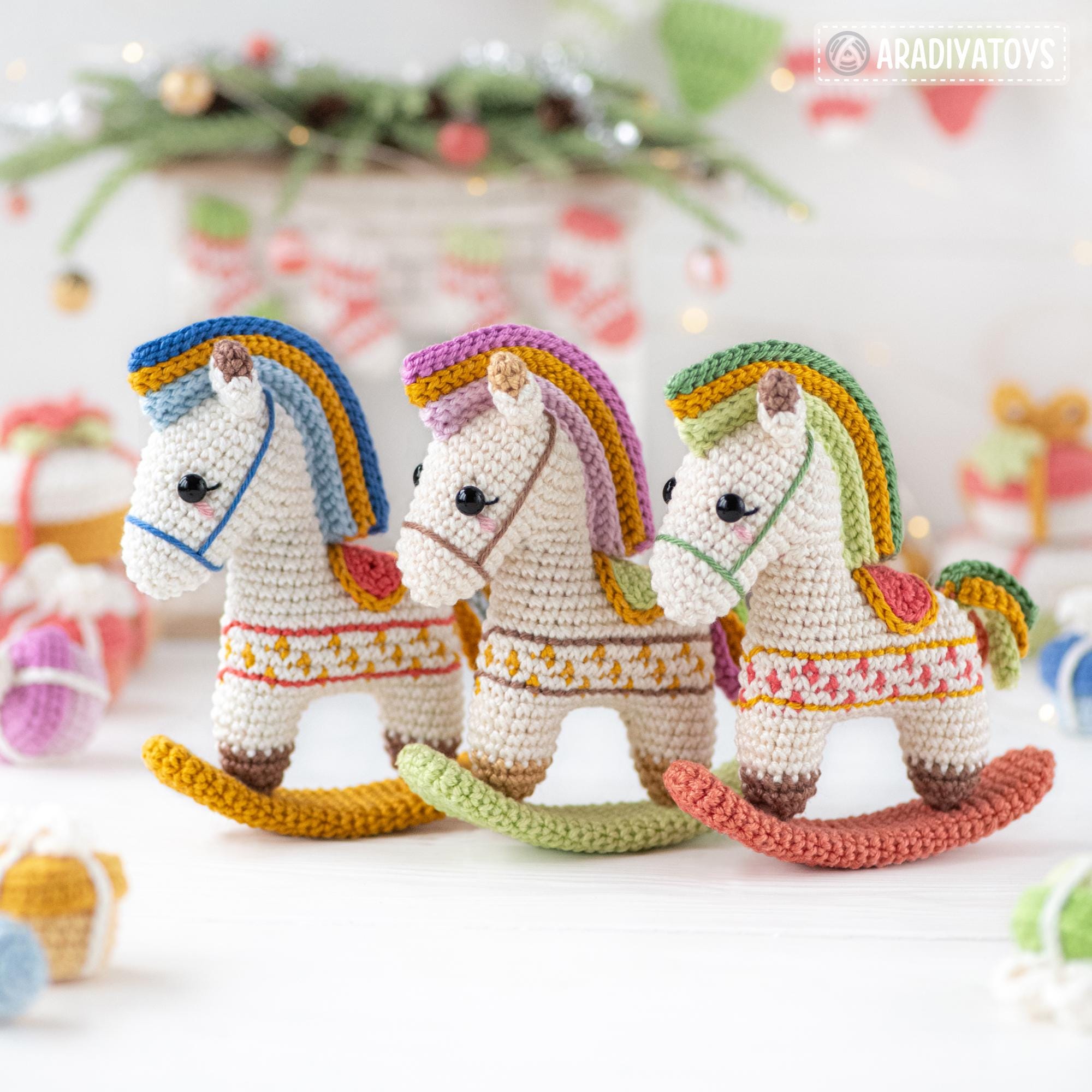Rocking Horse Crochet Pattern Aradiyatoys Fairytale Christmas ...