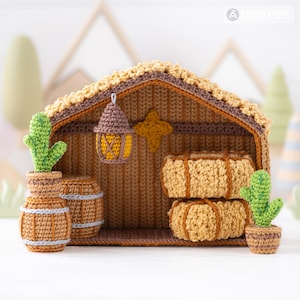 7-in-1 Nativity Crochet Pattern Set Stable Goatling Elephant DIY ...