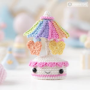 Amigurumi Crochet Pattern for Kawaii Music Box Carousel Butterfly by ...