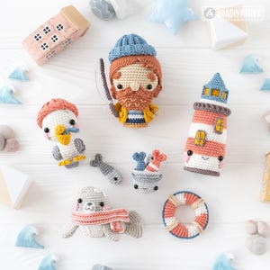 5-in-1 Lighthouse Island Crochet Pattern “mini Kingdom” Collection by ...