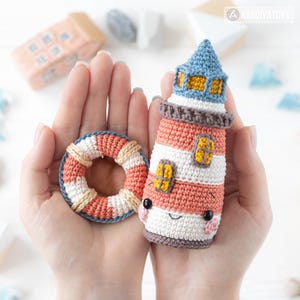 5-in-1 Lighthouse Island Crochet Pattern “mini Kingdom” Collection by ...