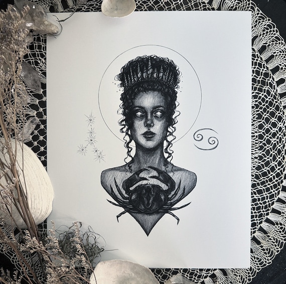 Mythical female cancer zodiac drawing 60 photos - Youhoroscope.com